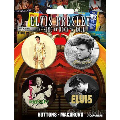 Elvis Buttons 4 Pack - Tv e cinema - Aquarius - Giocattoli | chegiochi.it