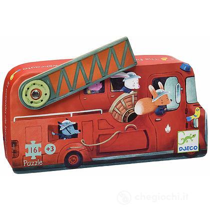 Camion dei pompieri Silhouette puzzle 16 pezzi (DJ07269) - Puzzle per ...