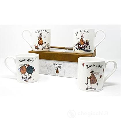 Sam Toft: Set Of 4 Fine China Mugs (Set 4 Tazze) - Tazze e mug ...