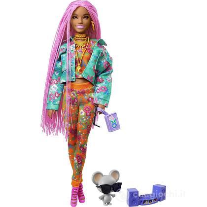 Barbie Extra Doll Treccine Rosa - Barbie - Mattel - Giocattoli ...