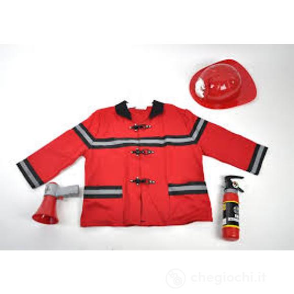 Divisa Pompiere Con Casco e Accessori - Carnevale - DG | Che Giochi