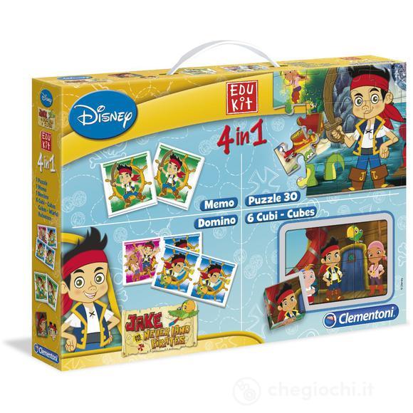 Edu Kit 4 In 1 Jake Pirates (13797) - Giochi da tavolo - Clementoni ...
