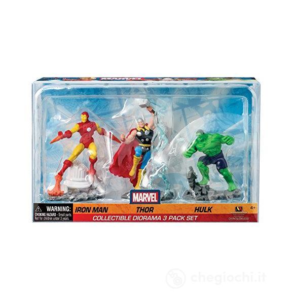 Marvel: Monogram - Diorama 3 Pack - Iron Man, Thor, And Hulk ...